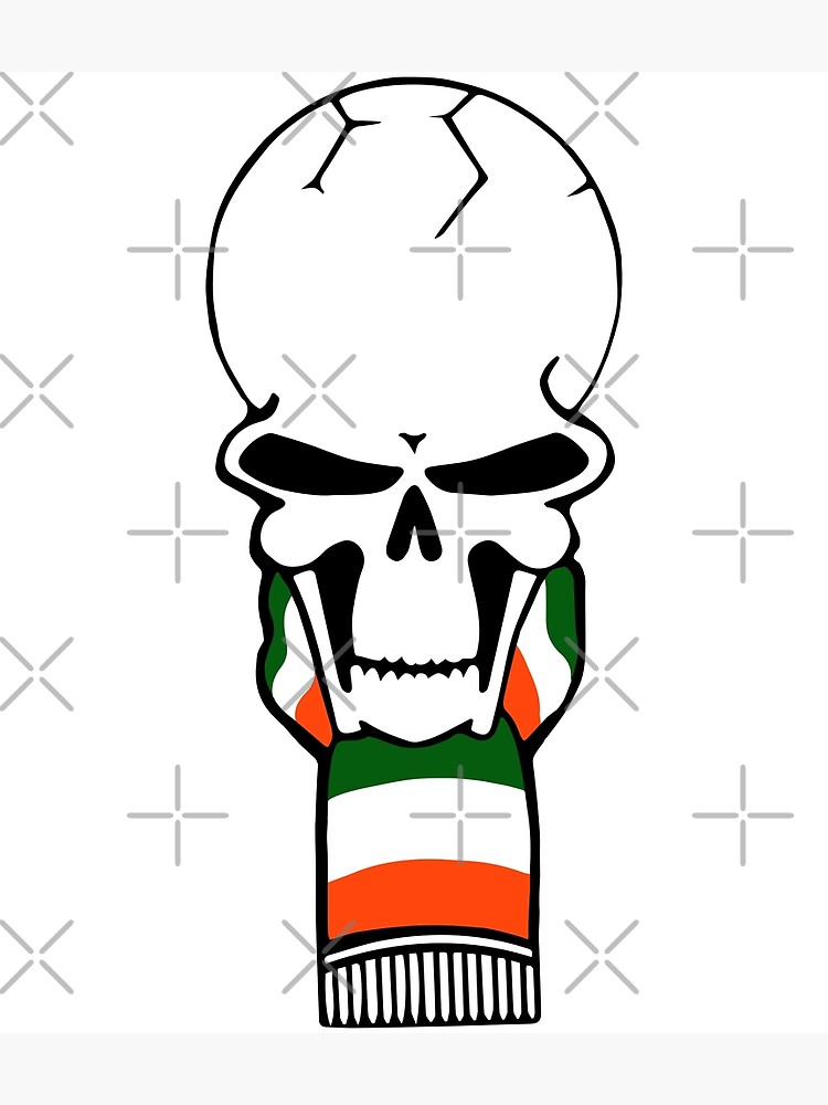 "skull green brigade -ULTRAS-" Poster by ULTRASart | Redbubble