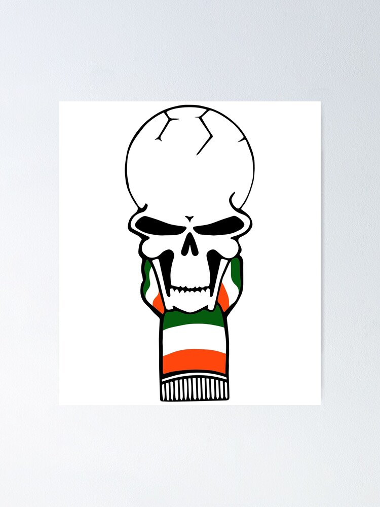 "skull green brigade -ULTRAS-" Poster by ULTRASart | Redbubble