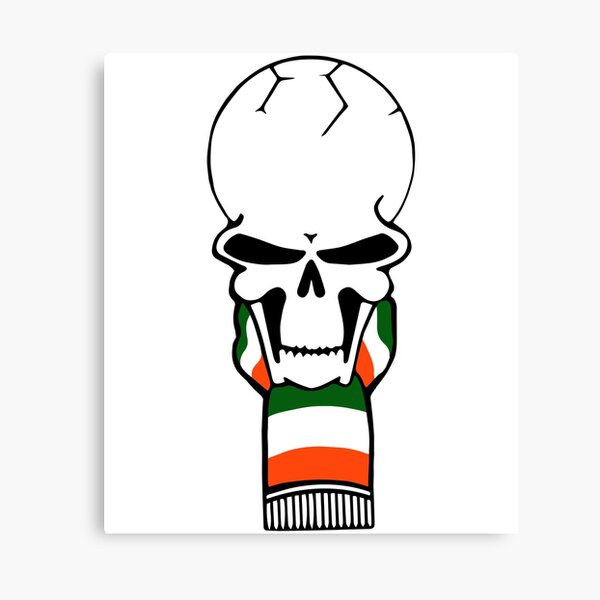 "skull green brigade -ULTRAS-" Canvas Print by ULTRASart | Redbubble
