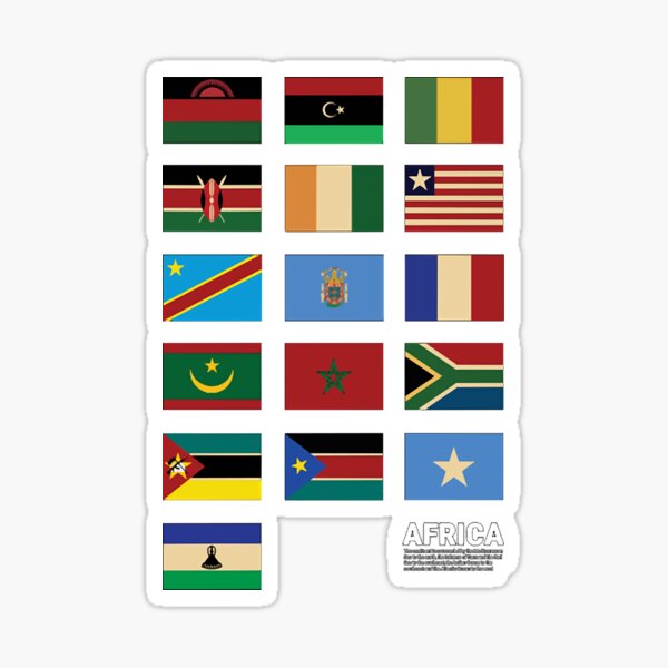 "Africa Country Flags Set " Sticker by Zachary8510837 | Redbubble