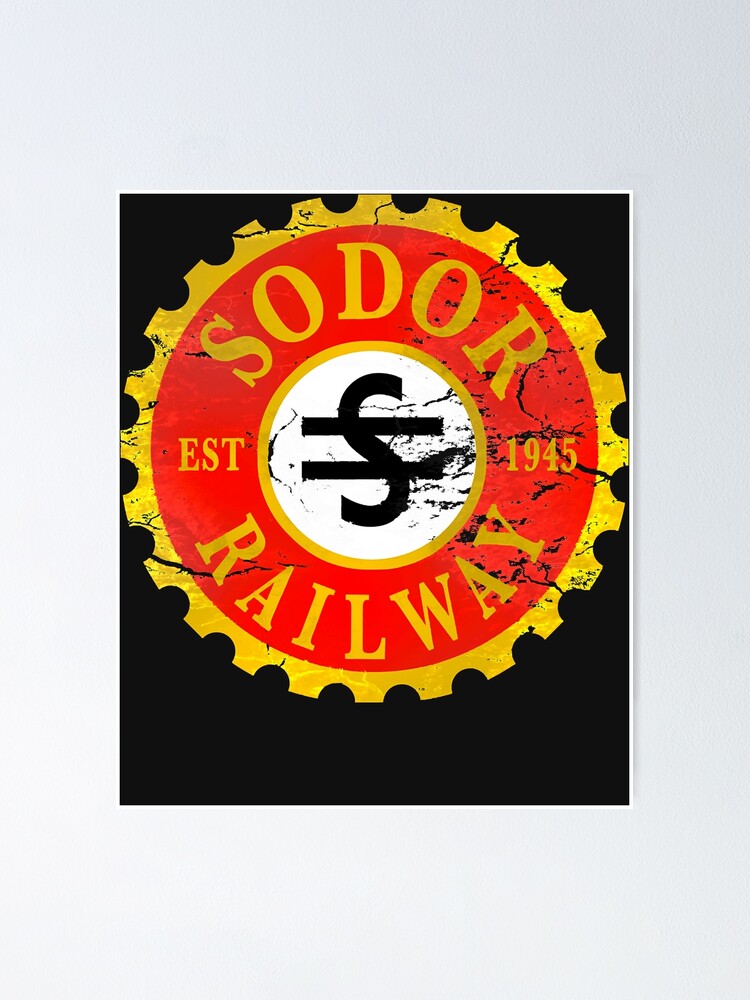 "Sodor railway logo distressed classic t shirt" Poster for Sale by ...