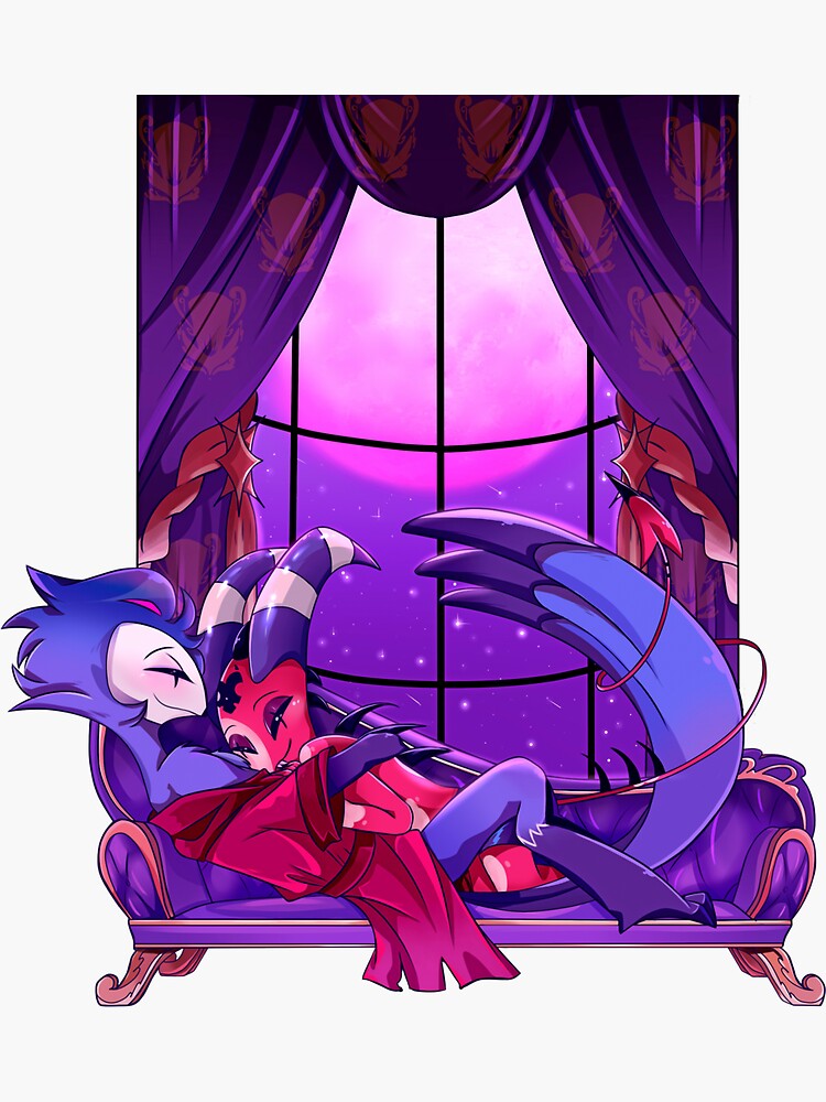 "Stolas X Blitz Full Moon" Sticker by MelleMoon | Redbubble