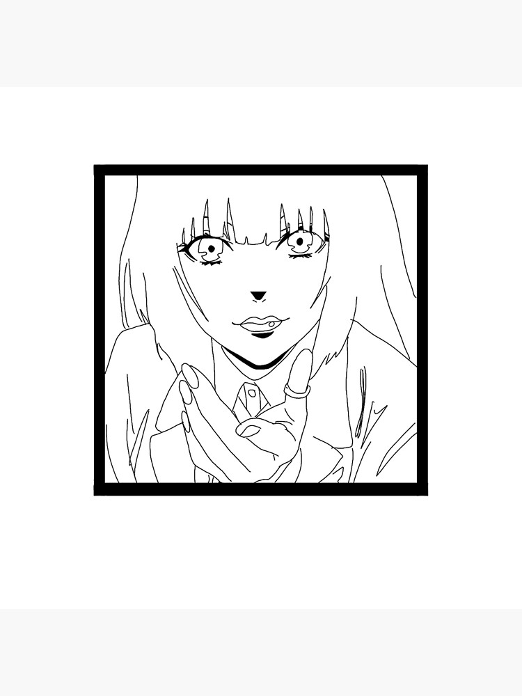 "Yumeko Jabami— Black Outline (KAKEGURUI)" Poster for Sale by itsaiaaa ...