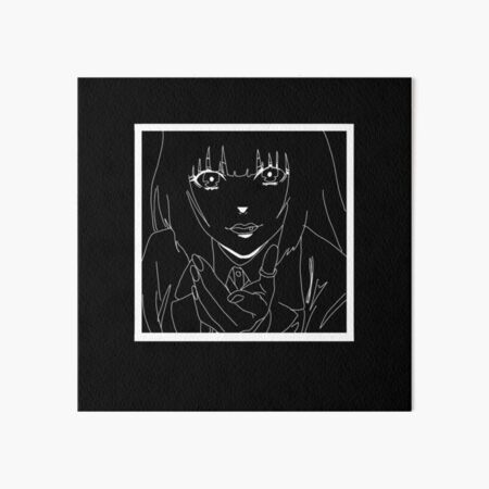 "Yumeko Jabami— White Outline (KAKEGURUI)" Art Board Print by itsaiaaa ...