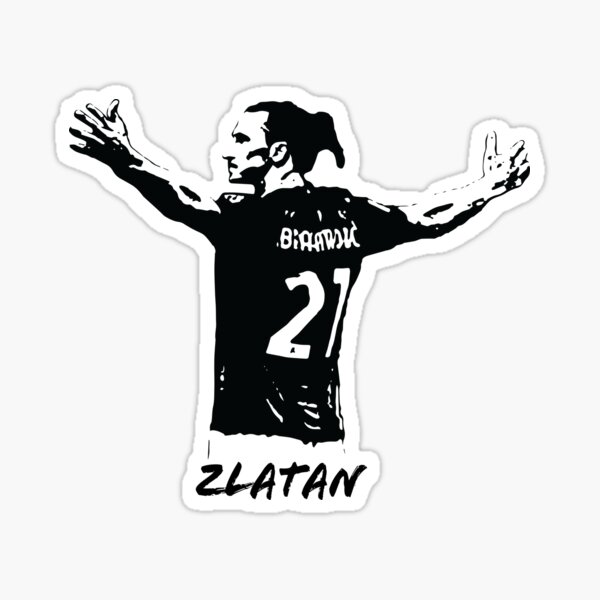 "Zlatan Ibrahimovic" Sticker for Sale by kotica | Redbubble