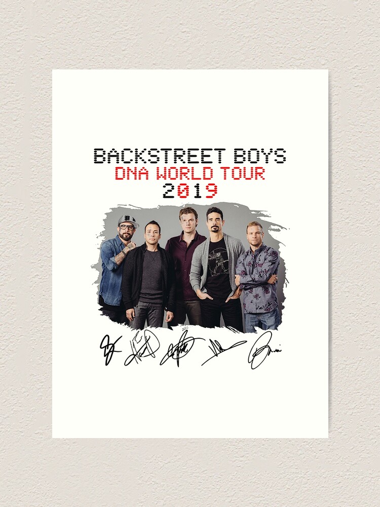"BACKSTREET BOYS Dna World Tour 2019 Signature" Art Print for Sale by ...