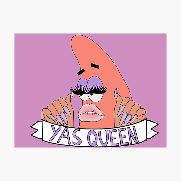 "Patrick Star Material Gworl" Photographic Print for Sale by AnnieBooth ...