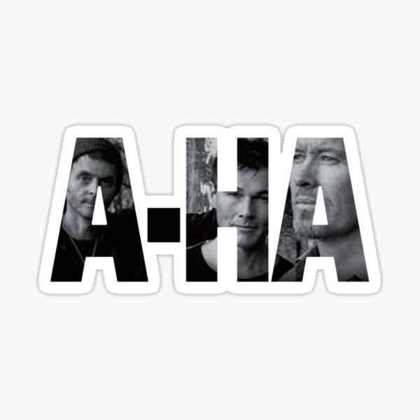 "Aha " Sticker by 80sAttics | Redbubble