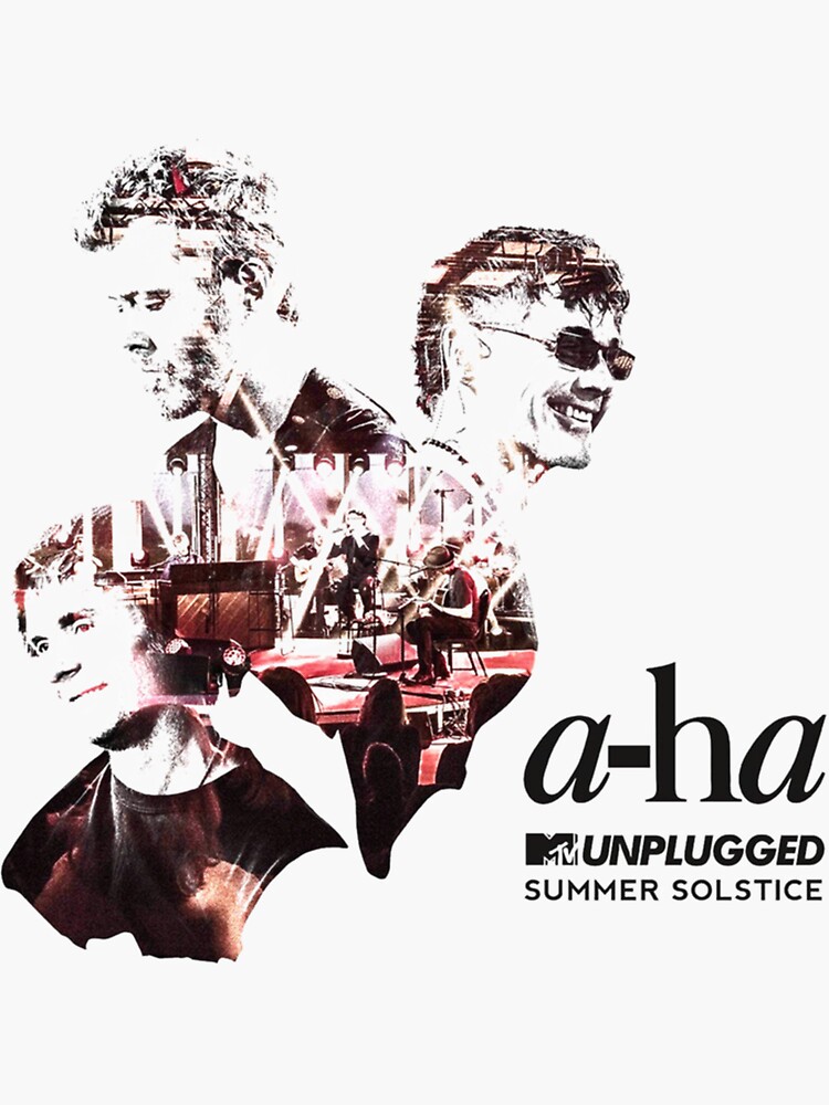 "A-HA BAND MTV AHA UNPLUGGED " Sticker by 80sAttics | Redbubble