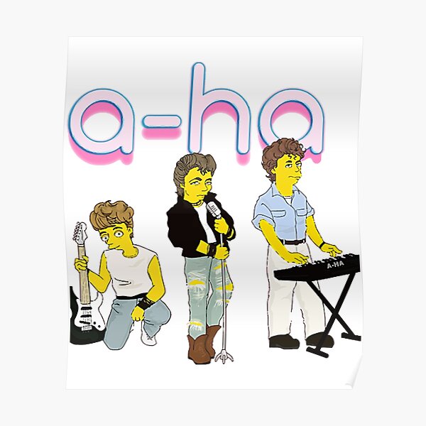 Póster «Die Timeline A Ha Band Berlín» de 80sAttics | Redbubble