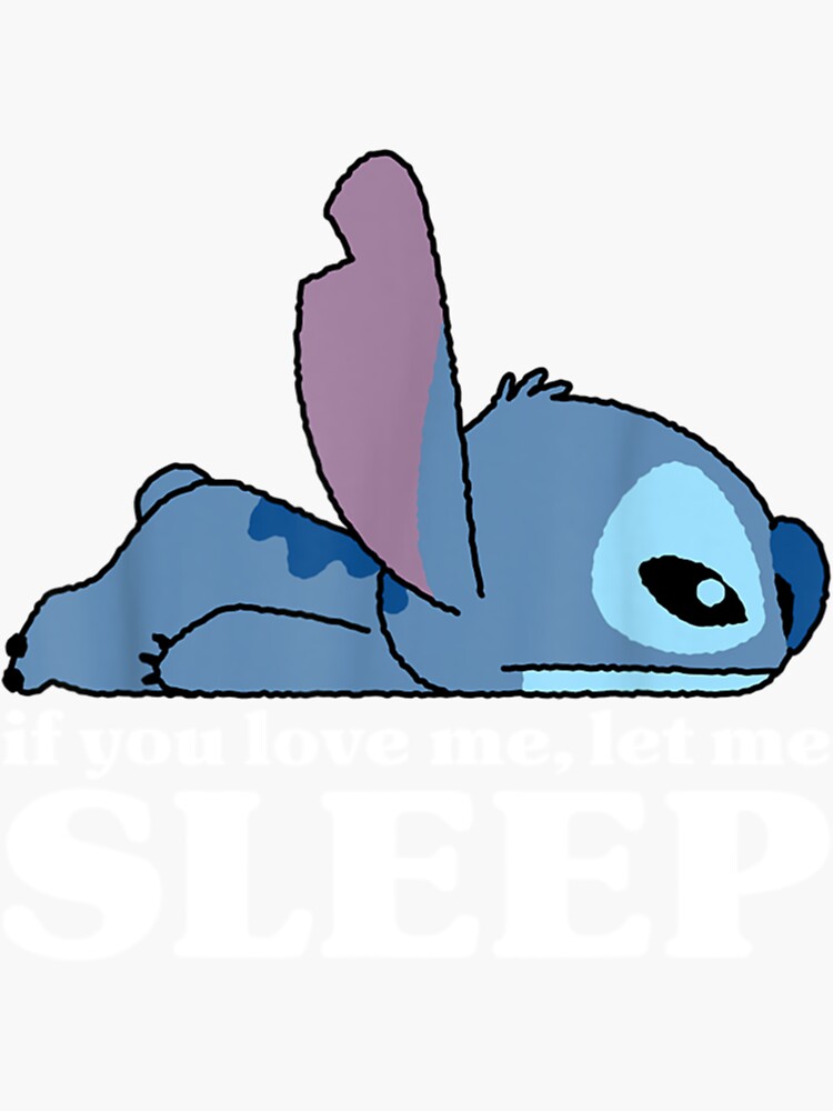 "Lilo & Stitch Sleepy Stitch Gift For Fan Essential ." Sticker for Sale ...