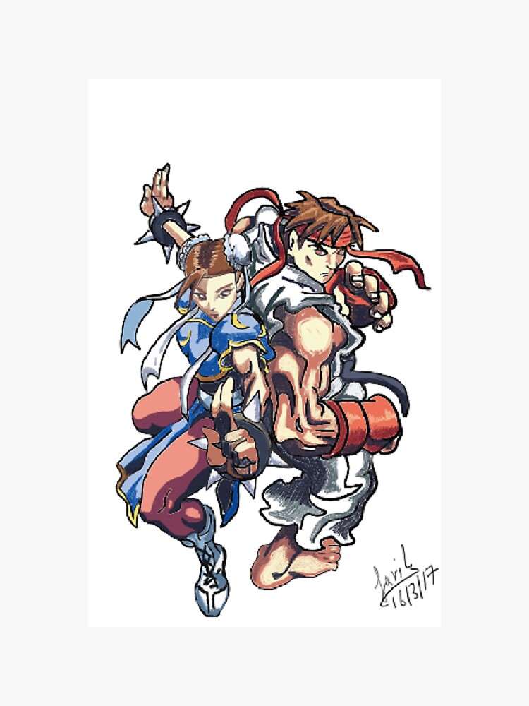 Street Fighter Chun Li And Ryu Kiss