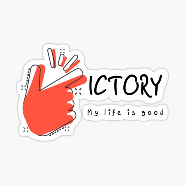 "victory" Sticker by JW-Jeong | Redbubble