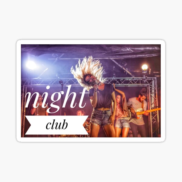 "Night club" Sticker by Neshow | Redbubble