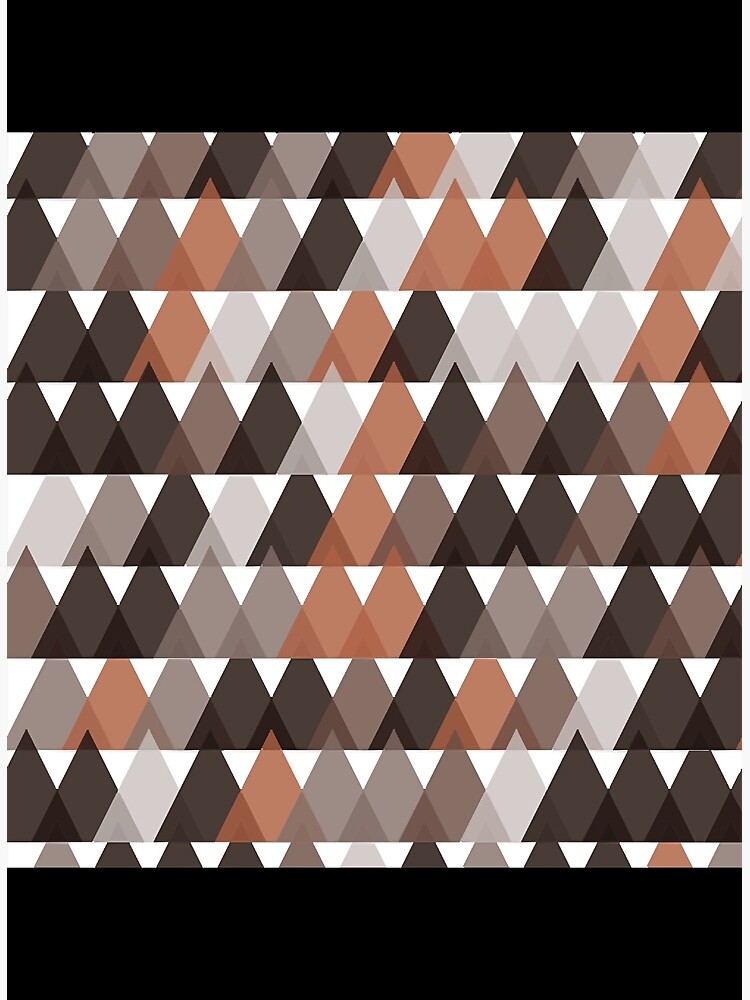 Póster «TRIÁNGULOS GEOMÉTRICOS MARRÓN PASTEL PARA LOS AMANTES DE LOS ...