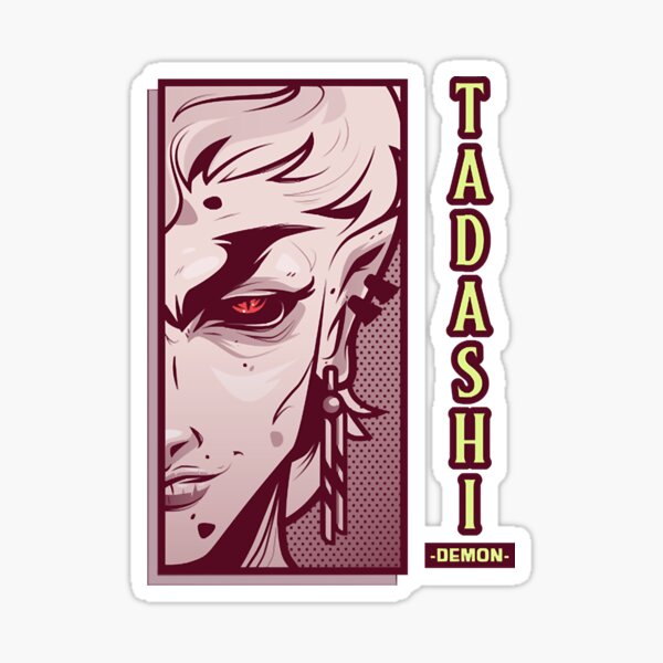 "TADASHI DEMON Manga-Styled Design Featuring a Demon Illustration ...