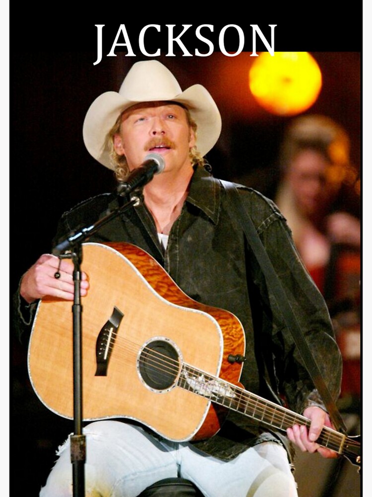"ALAN JACKSON " Sticker by LeightonOtis | Redbubble
