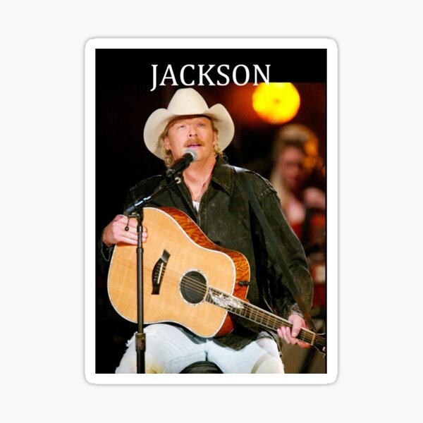"ALAN JACKSON " Sticker by LeightonOtis | Redbubble