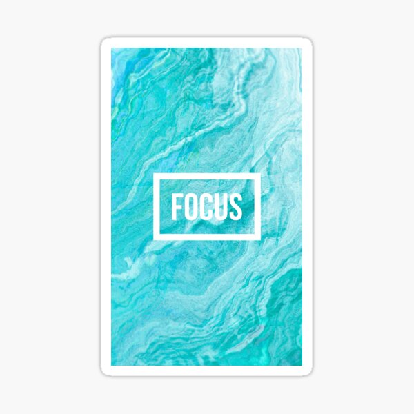 "Focus." Sticker by shekularaz | Redbubble
