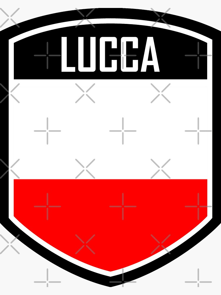 "City Of Lucca Italy Flag Emblem" Sticker by T-warrior | Redbubble