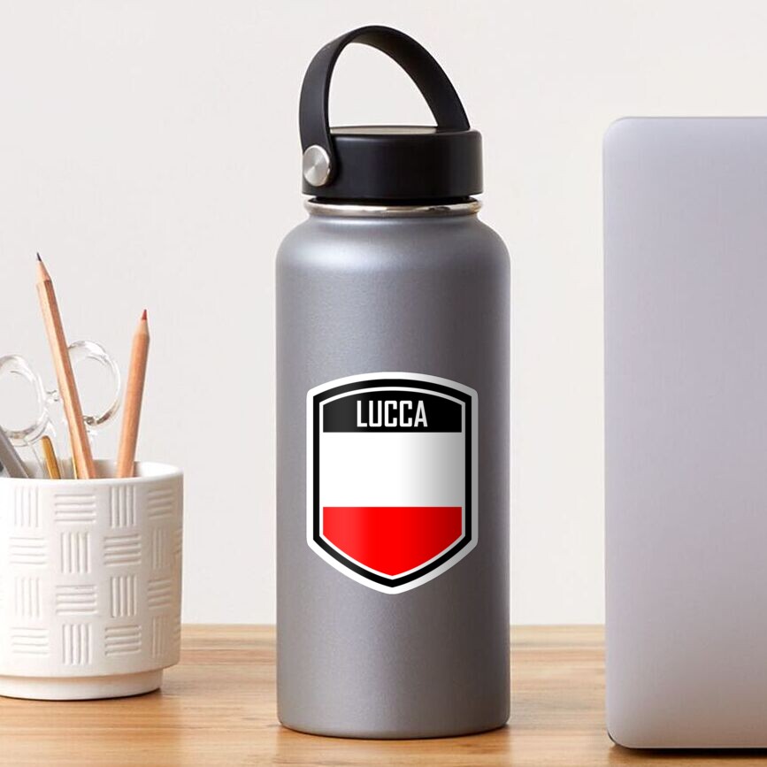 "City Of Lucca Italy Flag Emblem" Sticker by T-warrior | Redbubble