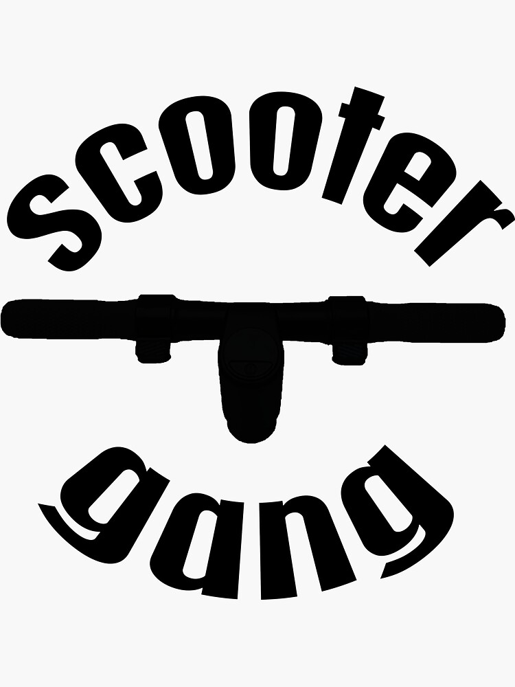 "Scooter Gang 2" Sticker for Sale by geoda | Redbubble