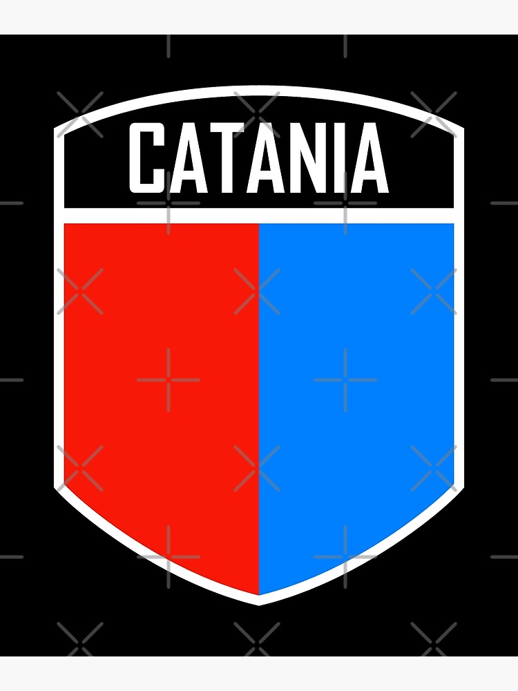 Póster «Emblema de la bandera de la ciudad de Catania Italia» de T ...
