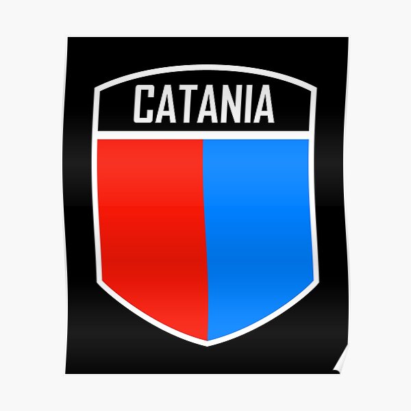 Póster «Emblema de la bandera de la ciudad de Catania Italia» de T ...