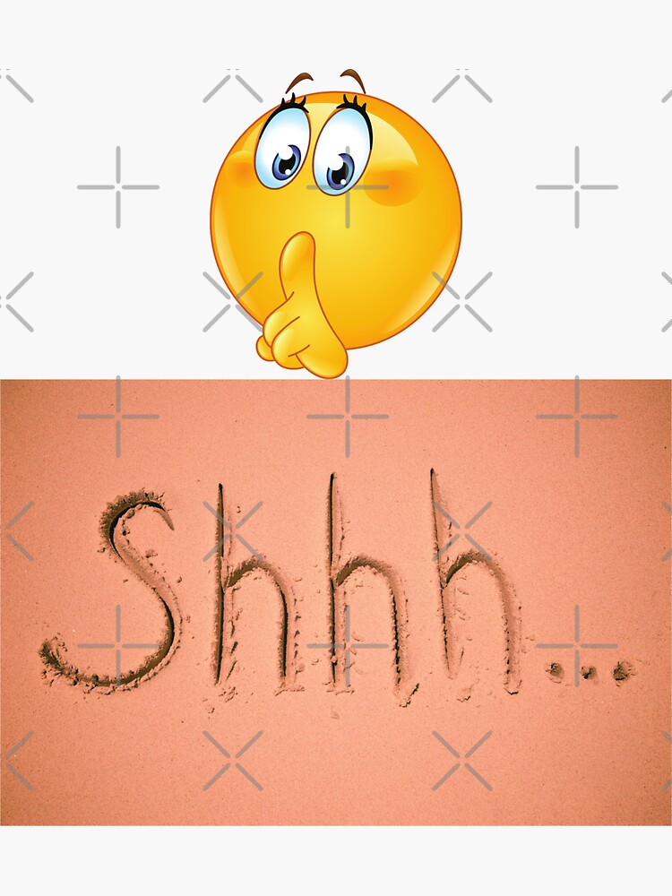 "Shhh" Sticker by jaimaa | Redbubble