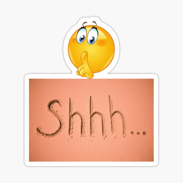 "Shhh" Sticker by jaimaa | Redbubble