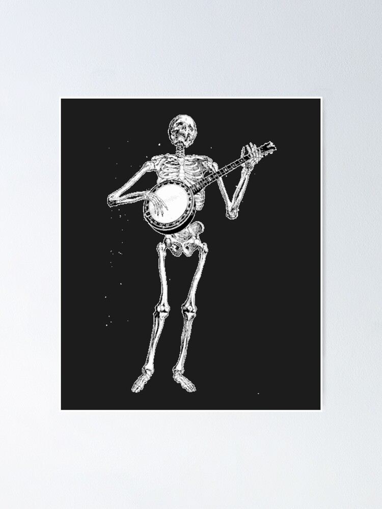 "the skeleton singer" Poster for Sale by DuocLienRVV | Redbubble