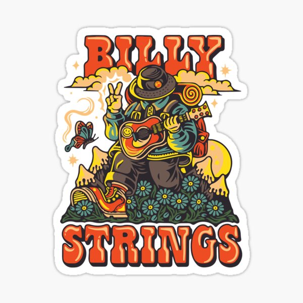 "Billy Strings" Sticker by brianpyx226 | Redbubble