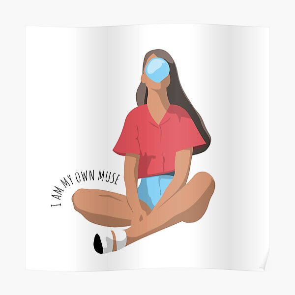 "I am my own muse - Frida Kahlo quote" Poster by GOGYO | Redbubble