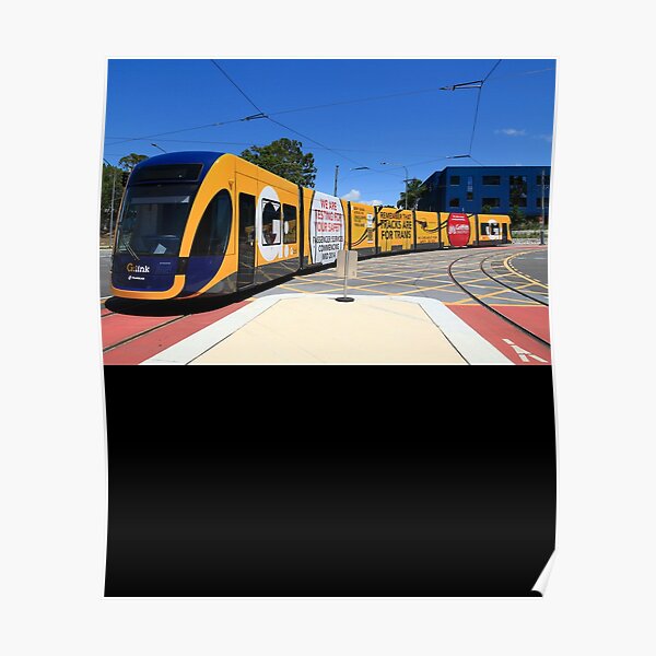 "New Gold Coast Tram Poster" Poster for Sale by konenhmgarya | Redbubble