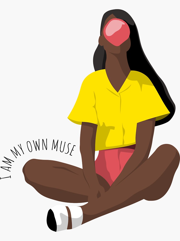 "I am my own muse - Frida Kahlo quote" Sticker by GOGYO | Redbubble