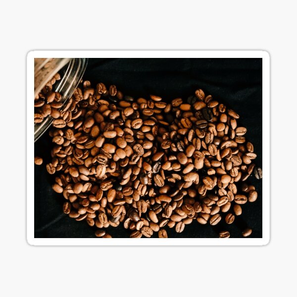 "Coffee beans" Sticker by yoogurlaccss | Redbubble
