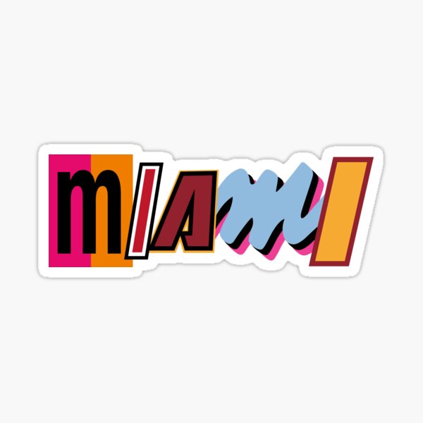 "Miami Heat Nike City Edition Fleece" Sticker for Sale by ShyannEmard ...