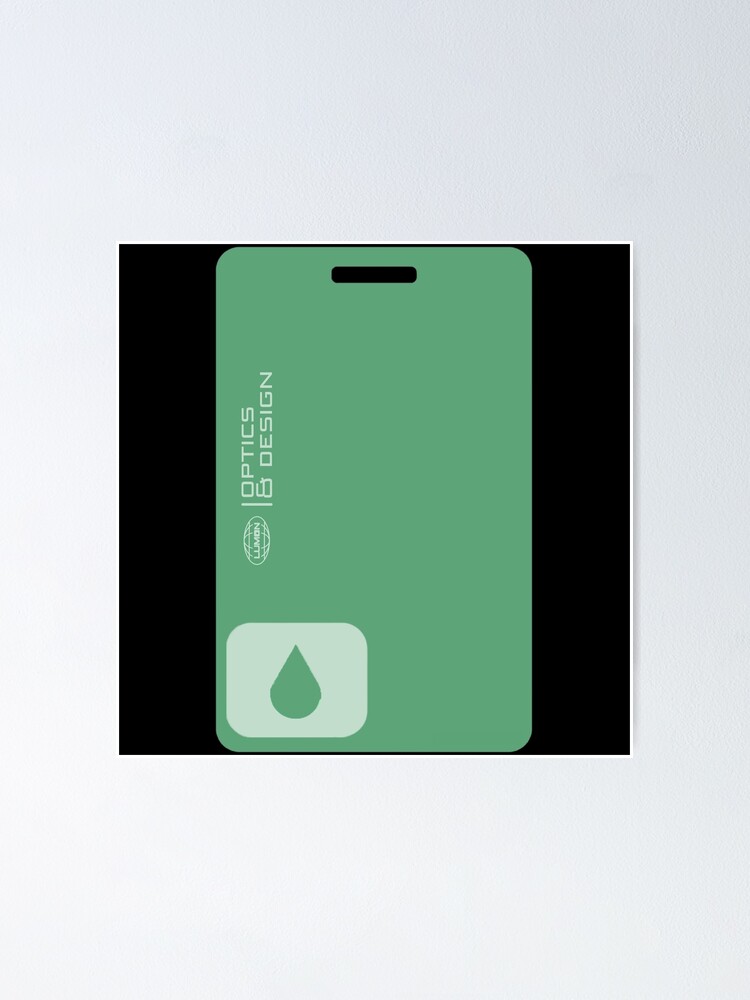 "Severance Lumon Optics & Design OD Green Keycard" Poster by ...