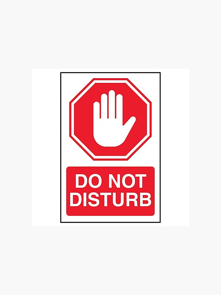 ""Do not disturb" sing" Sticker for Sale by HoodiesSpot | Redbubble