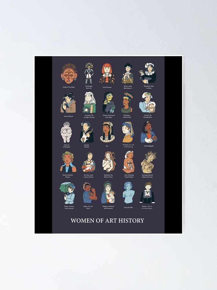 "Women of Art History Poster" Poster for Sale by denleymxpoliczc ...