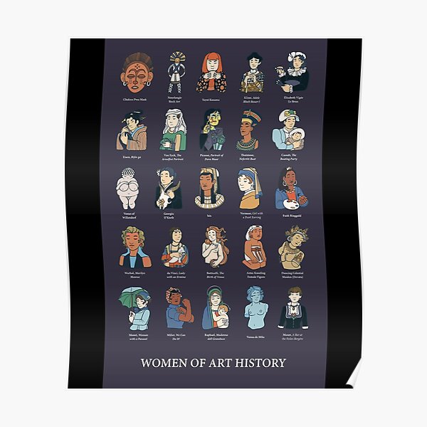 "Women of Art History Poster" Poster for Sale by denleymxpoliczc ...