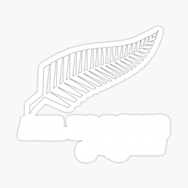 "All Blacks NewZealand Rugby Relaxed Fit T-Shirt" Sticker by HeikeBrook ...