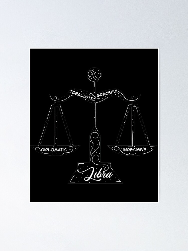 "Libra Zodiac Sign Classic ." Poster for Sale by neesegddenep | Redbubble