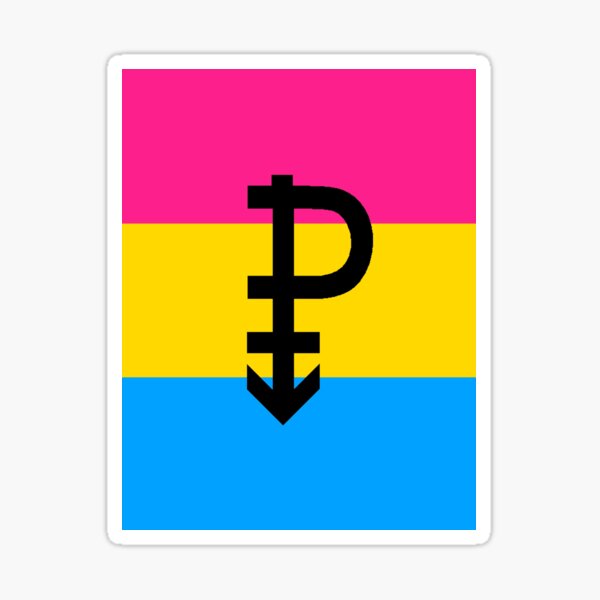 "Pan Pride" Sticker by Howlinghill | Redbubble