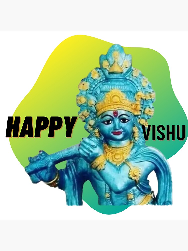 ""Vishu" happy vishu festival " Sticker by AzayMedia | Redbubble