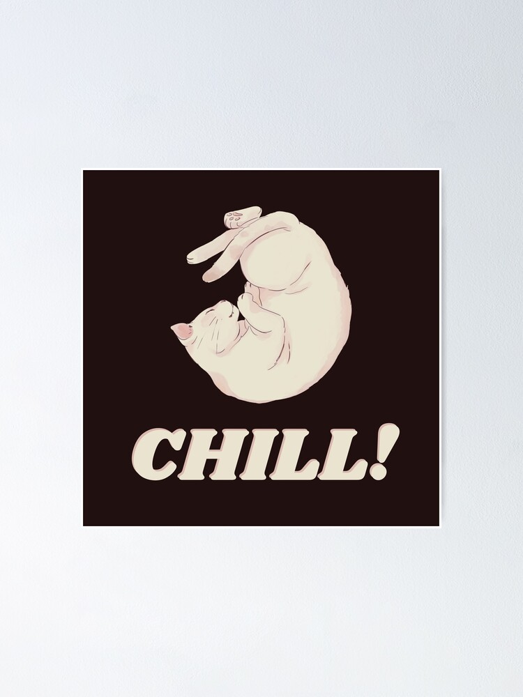 "Anime Chill Cat Lofi" Poster for Sale by Selmadji | Redbubble