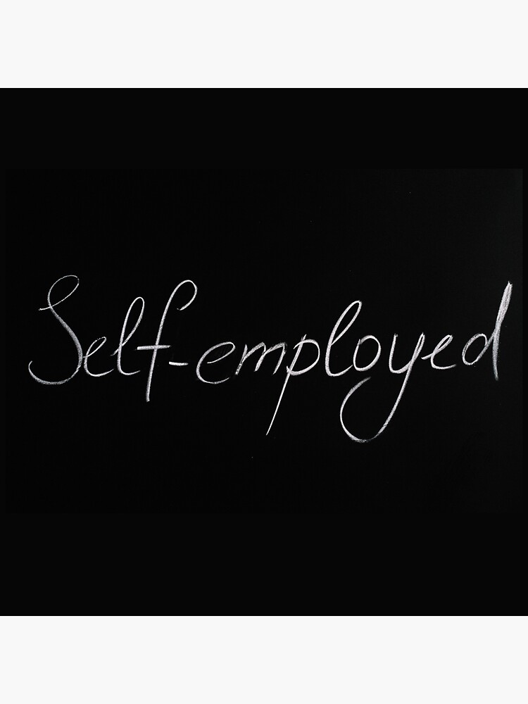 "Self Employed Sticker" Sticker for Sale by Figuradam | Redbubble