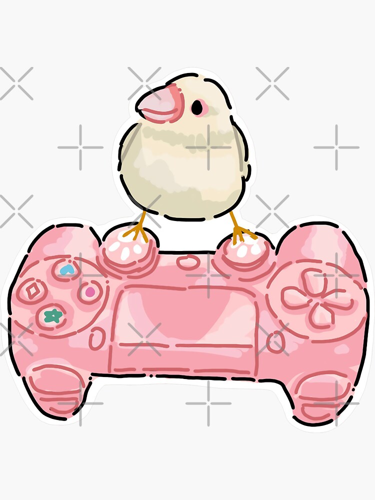 "Gamer Bird" Sticker by katiekuma | Redbubble