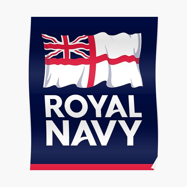 "Logo of the Royal Navy" Poster for Sale by Shav | Redbubble
