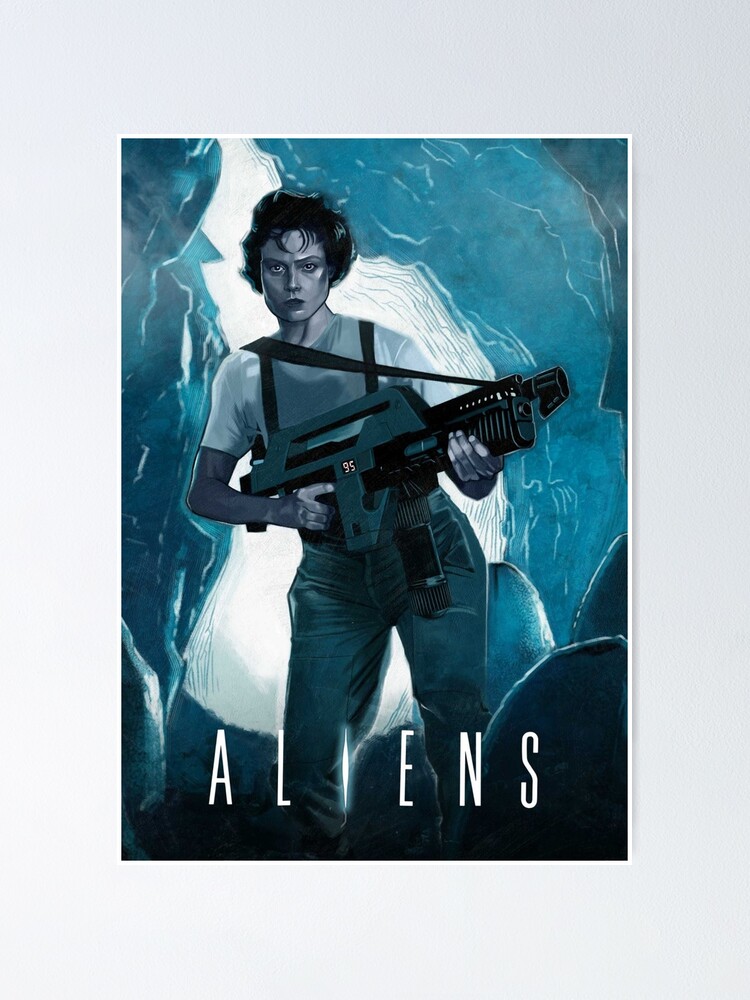 "Aliens (1986)" Poster by AlienFanArt | Redbubble